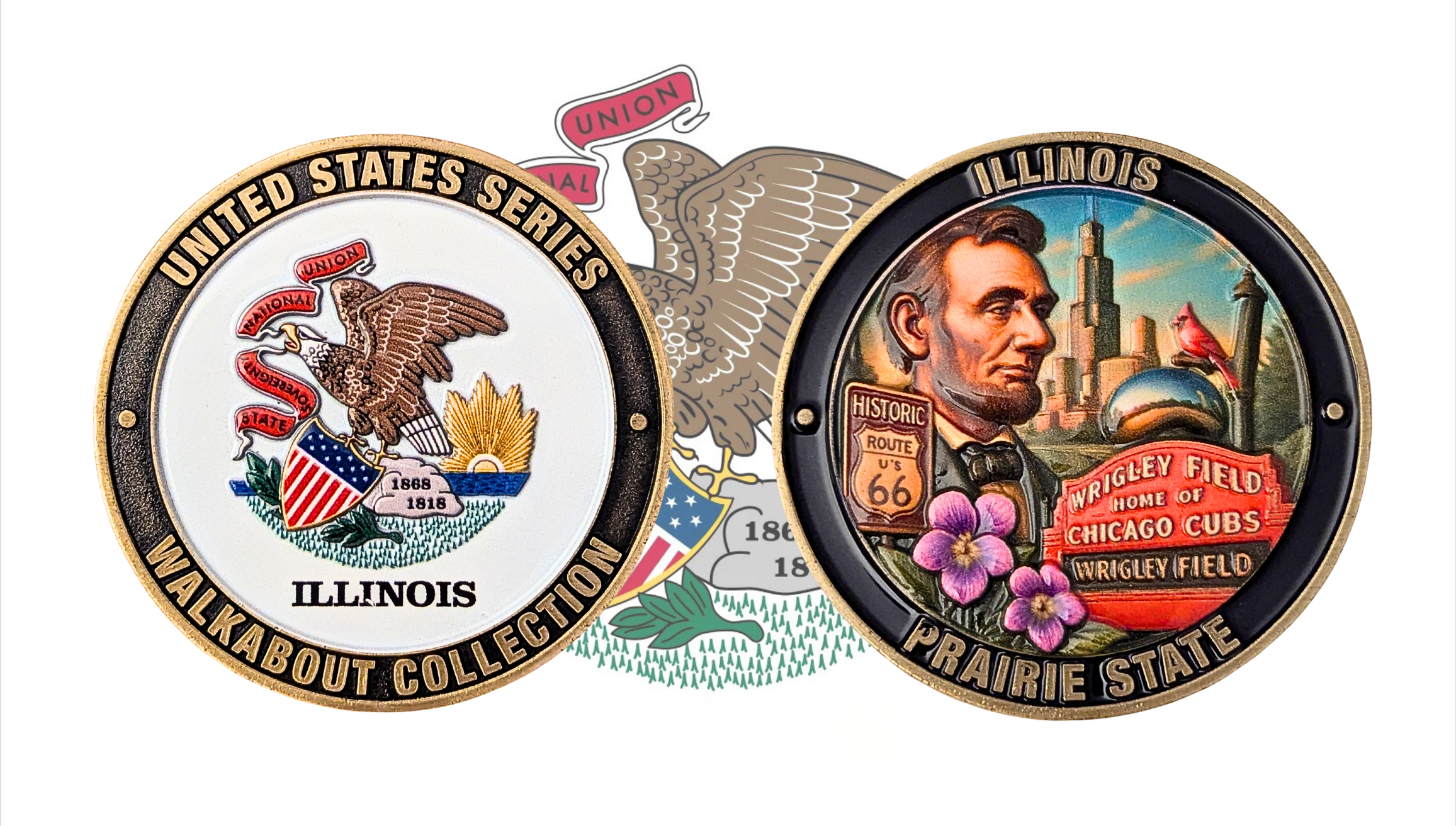 Illinois State Coin | Challenge Coins | Walkabout Collection