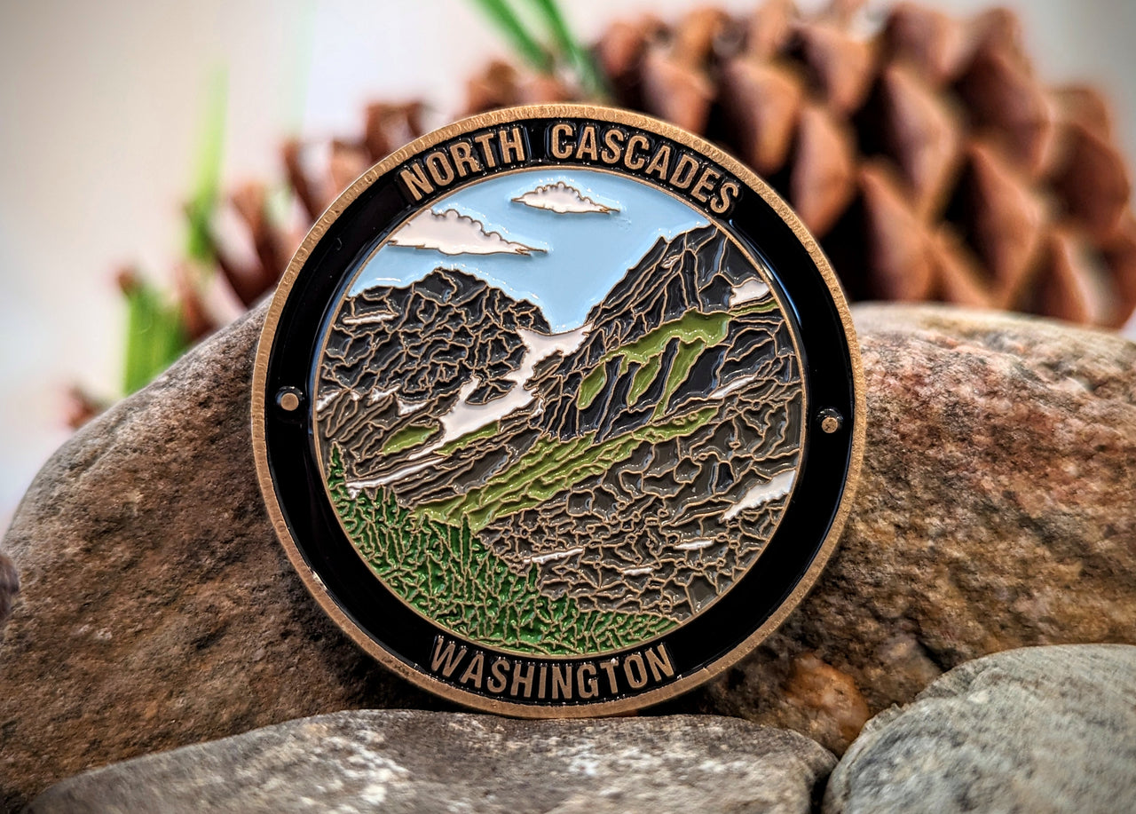 North Cascades National Park | Challenge Coins | Walkabout Collection