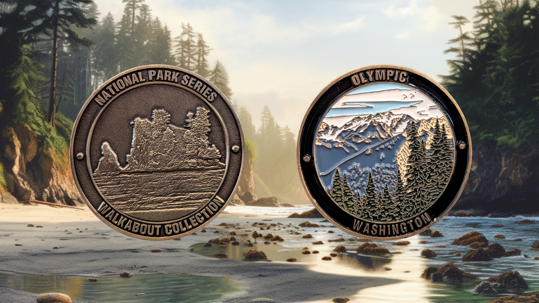 Washington National Parks Bundle | Challenge Coins | Walkabout Collection