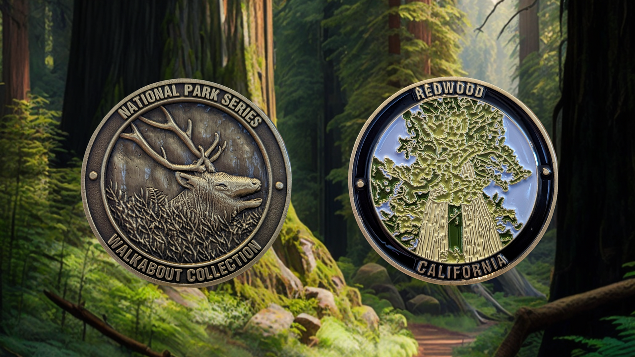California National Parks Bundle | Challenge Coins | Walkabout Collection