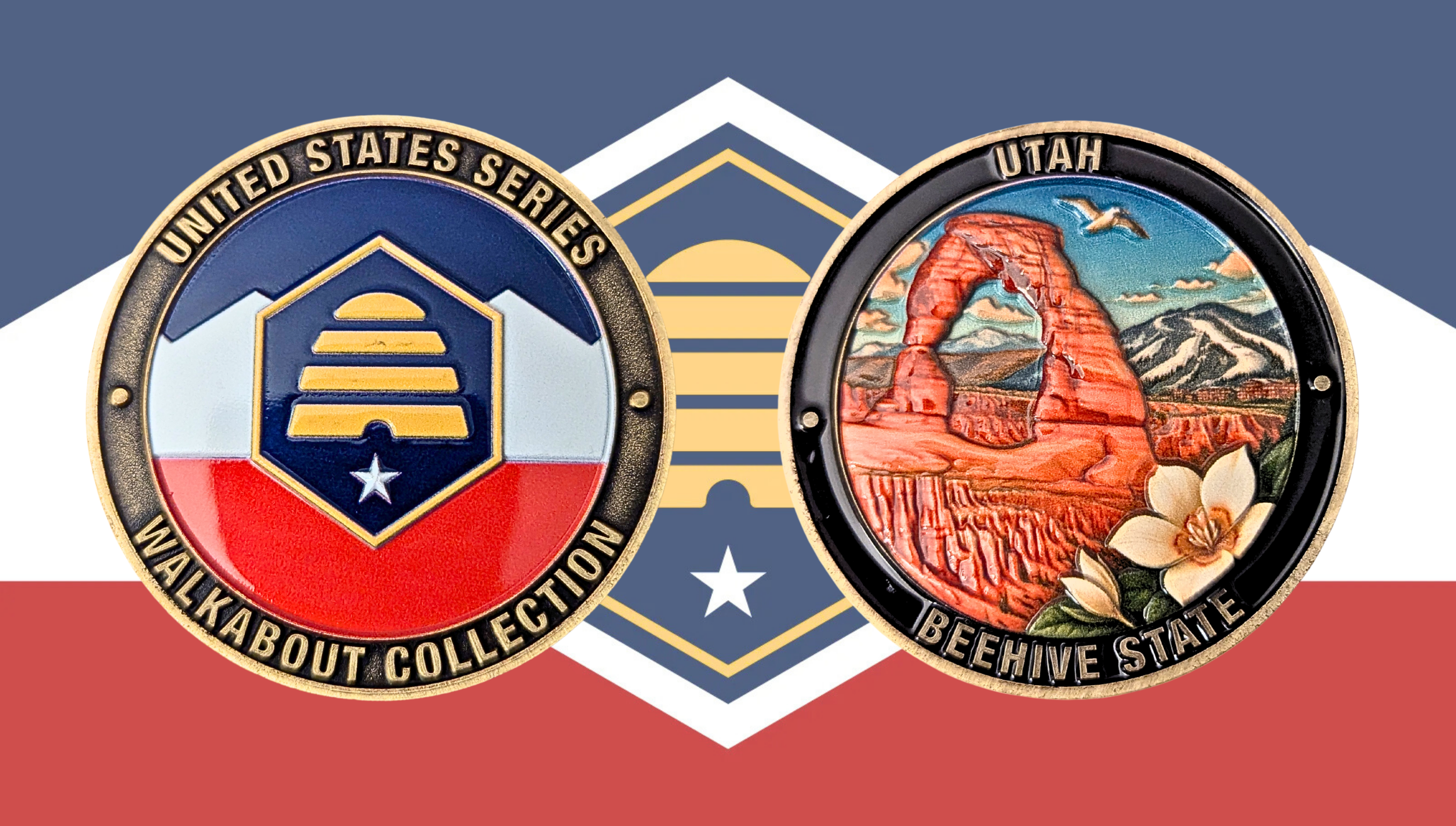 Utah State Coin | Challenge Coins | Walkabout Collection