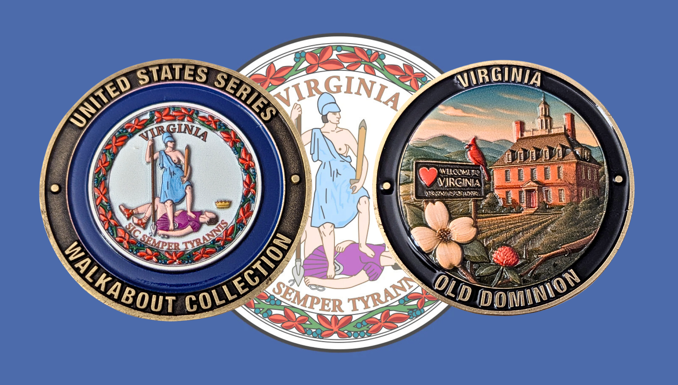 Virginia State Coin | Challenge Coins | Walkabout Collection