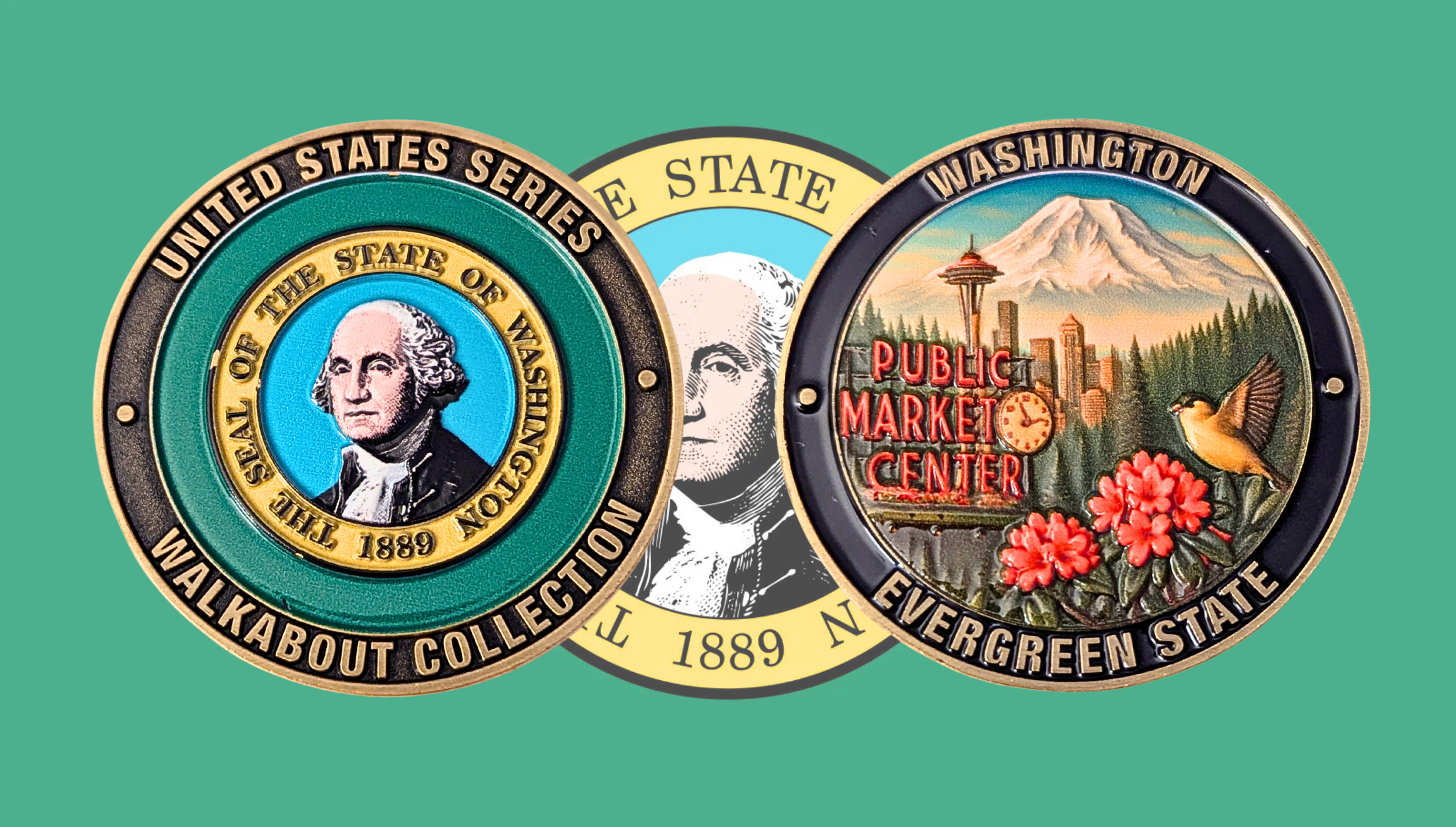 Washington State Coin | Challenge Coins | Walkabout Collection