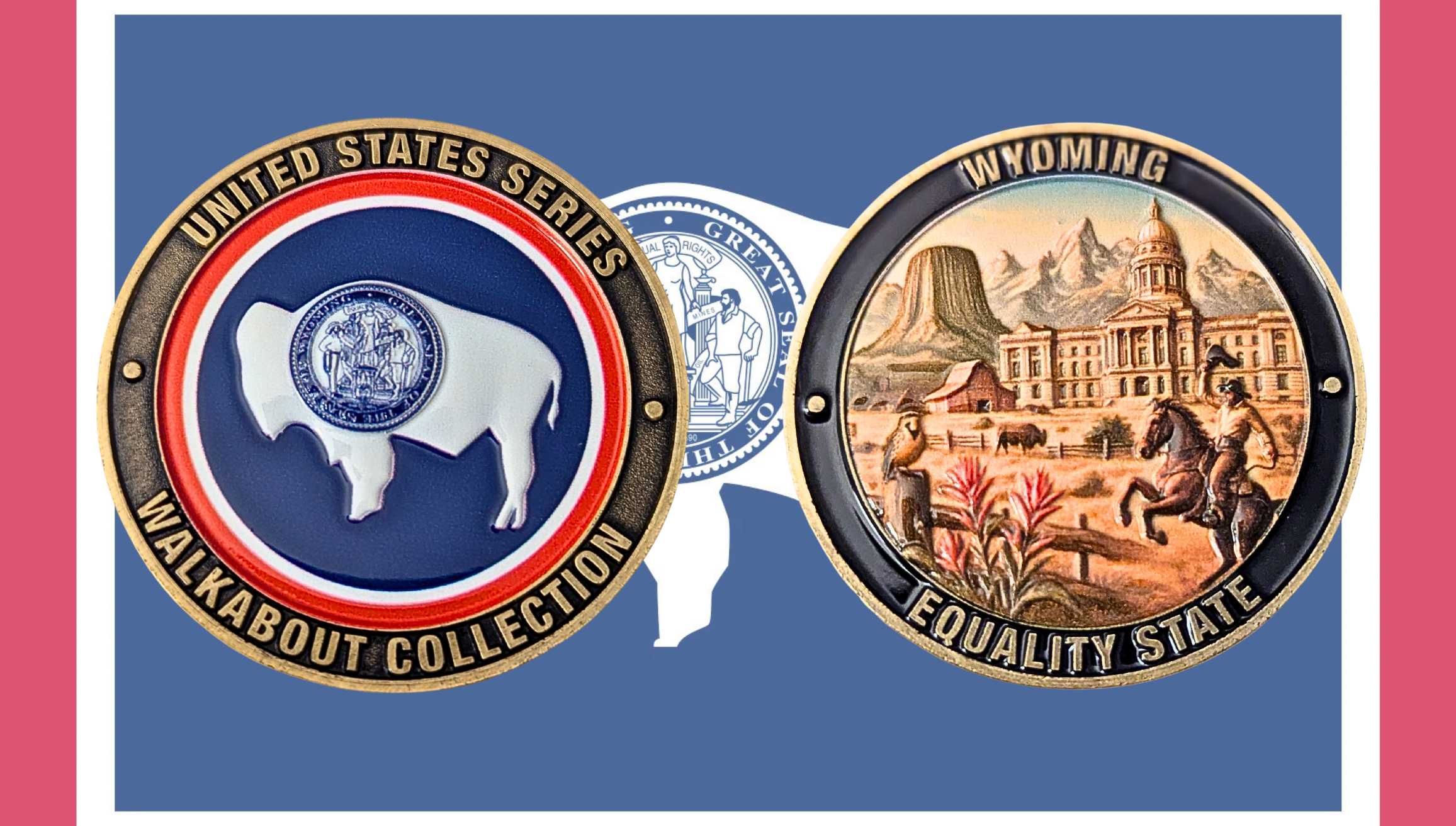 Wyoming State Coin | Challenge Coins | Walkabout Collection